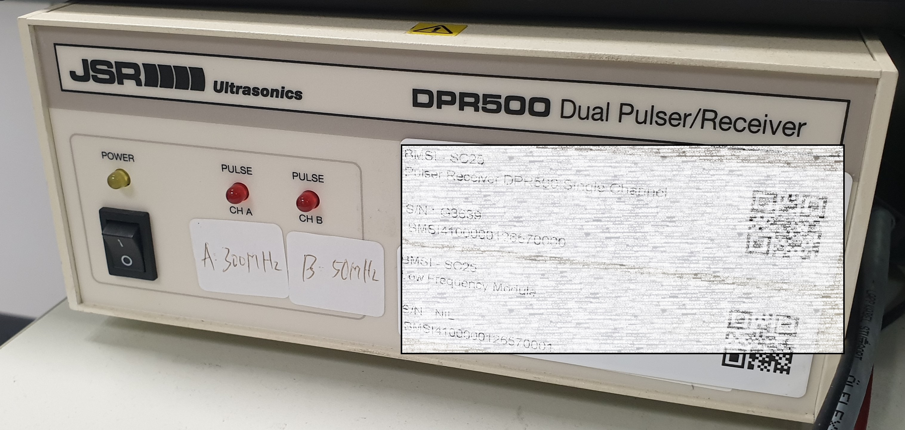 Device Characterisation: Pulser Receiver DPR500 Single Channel - A*STAR ...