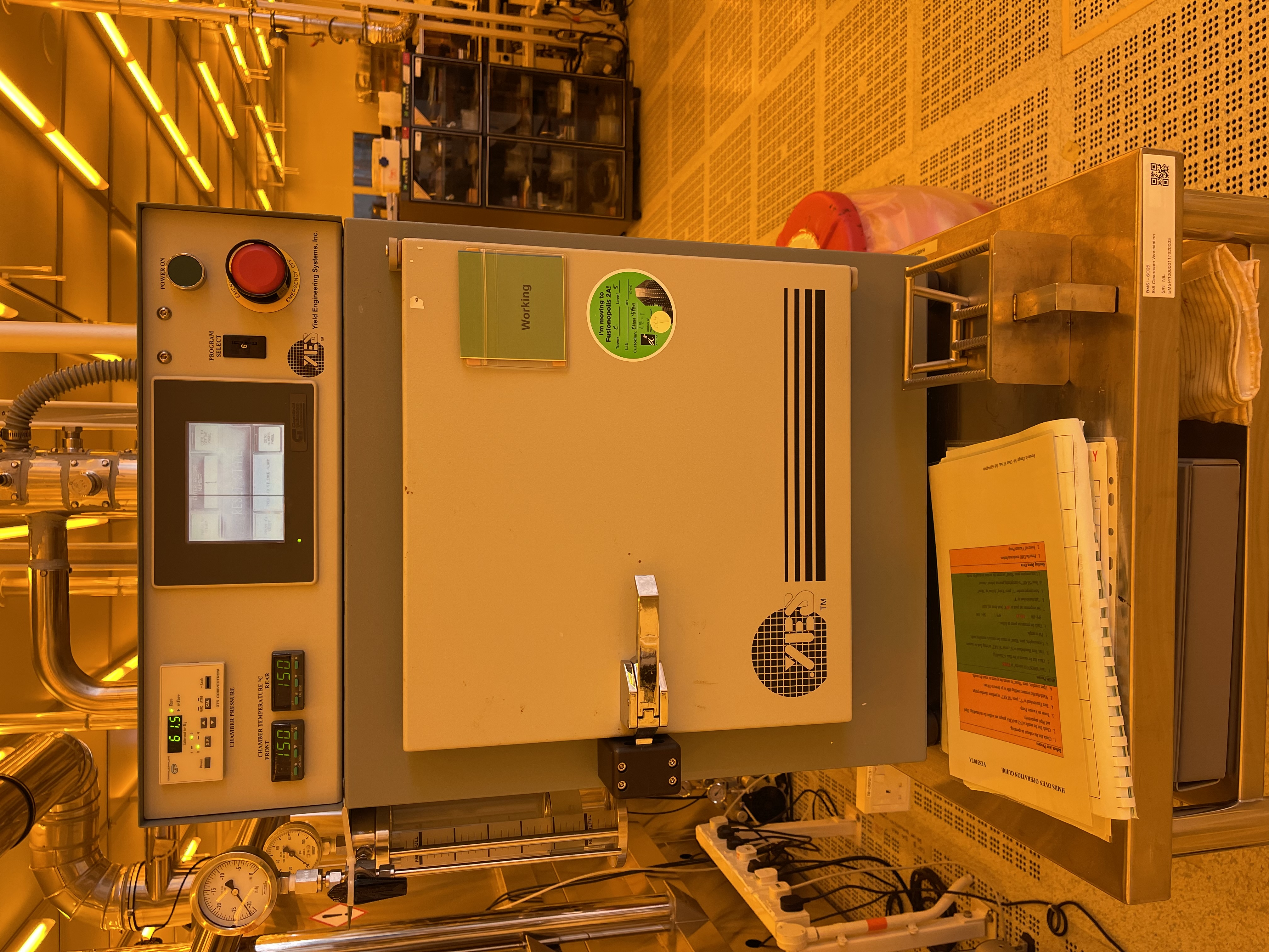 Thermal processing: HMDS Oven (Yield Engineering System YES-310TAE) - A*STAR Scientific ...